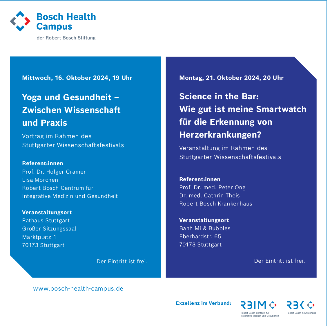 Bosch Health Campus | Wellnesszentrum in Stuttgart