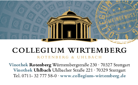 Collegium Wirtemberg eG Vinothek Kelter Rotenberg | Weingut in Stuttgart