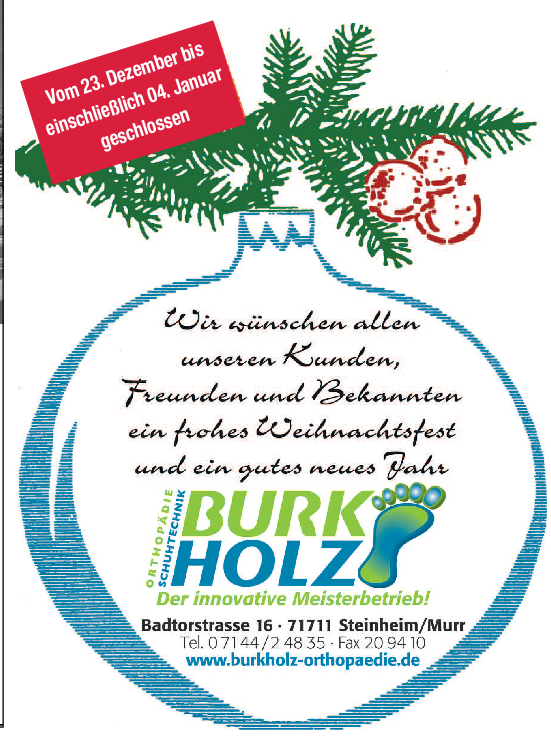 Burkholz Orthopädie - Schuhtechnik | Wellnesszentrum in Steinheim an ...