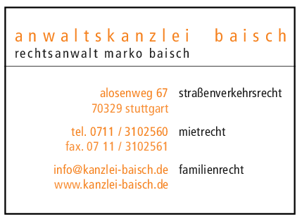 Marko Baisch Rechtsanwalt | Anwaltskanzlei in Stuttgart