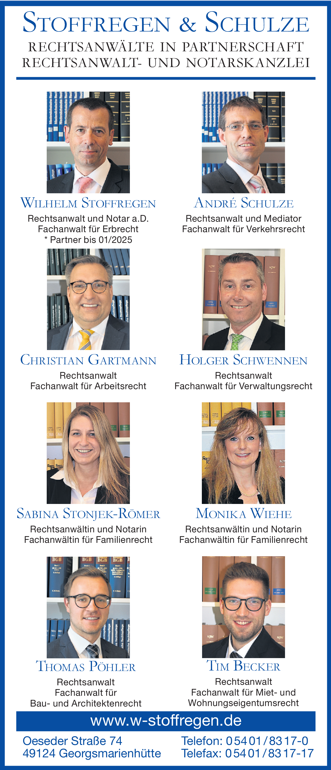 Stoffregen & Schulze | Anwaltskanzlei in Georgsmarienhütte