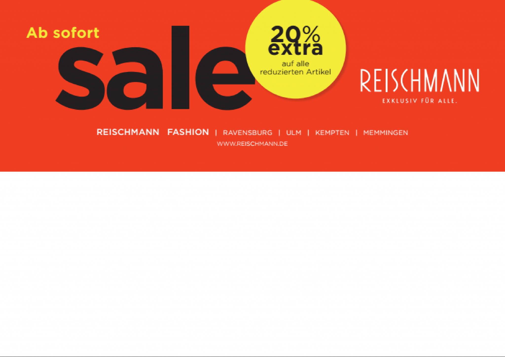 Reischmann GmbH & Co. KGaA | Bekleidungsgeschäft in Ravensburg