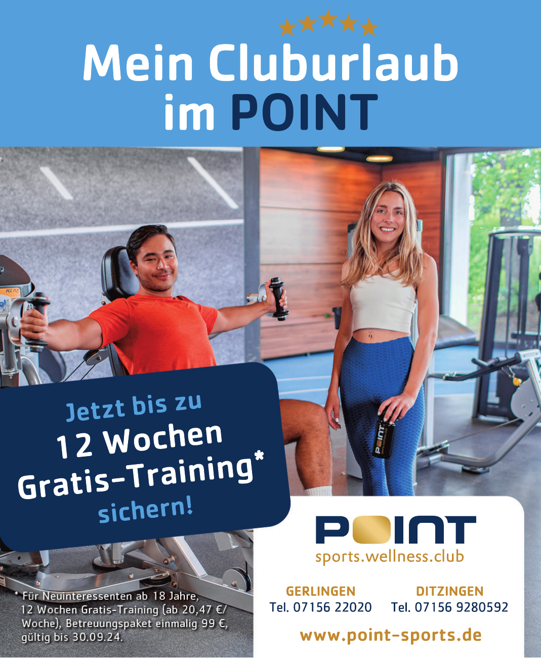 POINT - Sports.Wellness.Club | Fitnessstudio & Fitnesscenter in Gerlingen