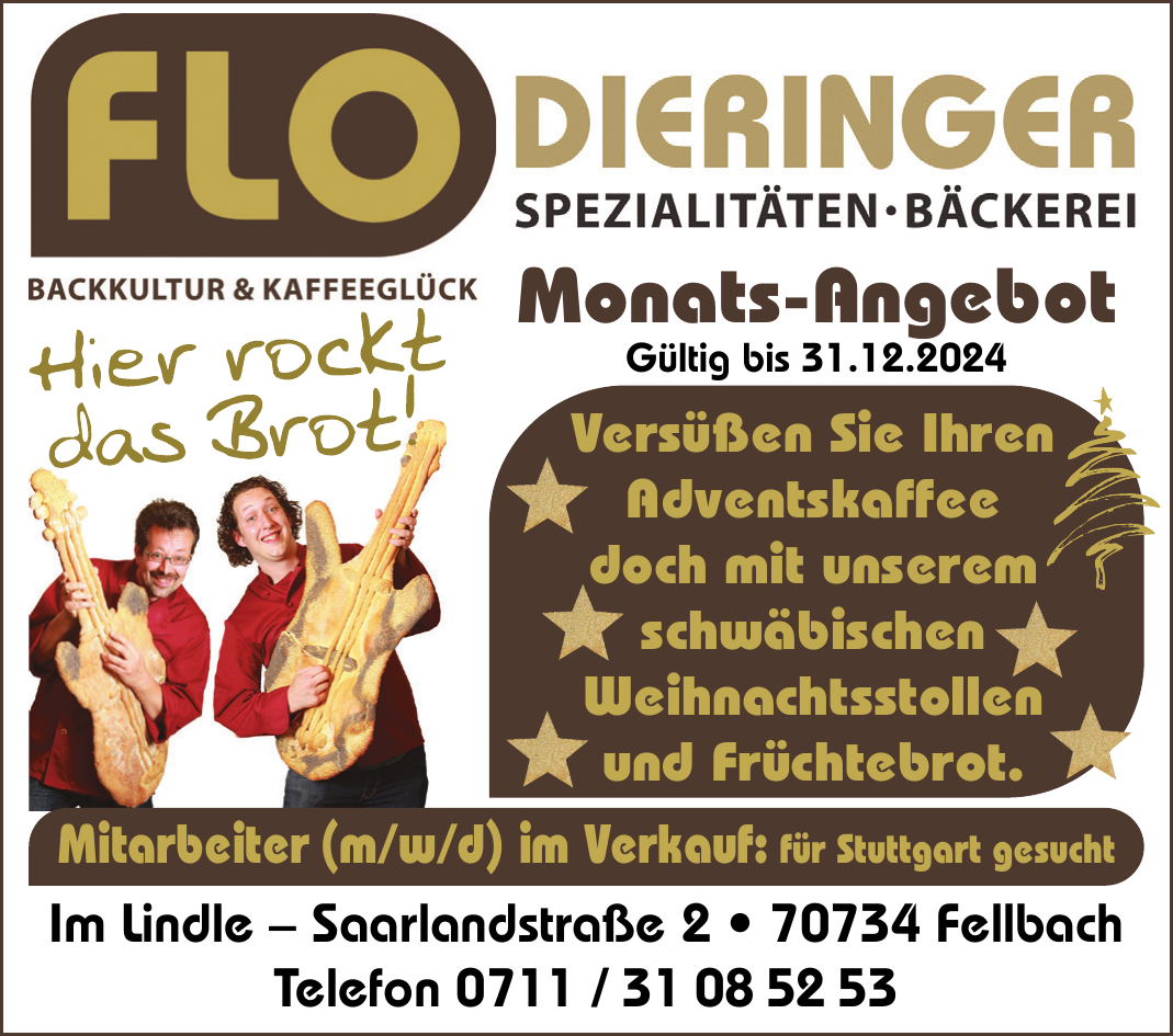 FLO Backkulutur und Kaffeglück | Bäckerei in Fellbach