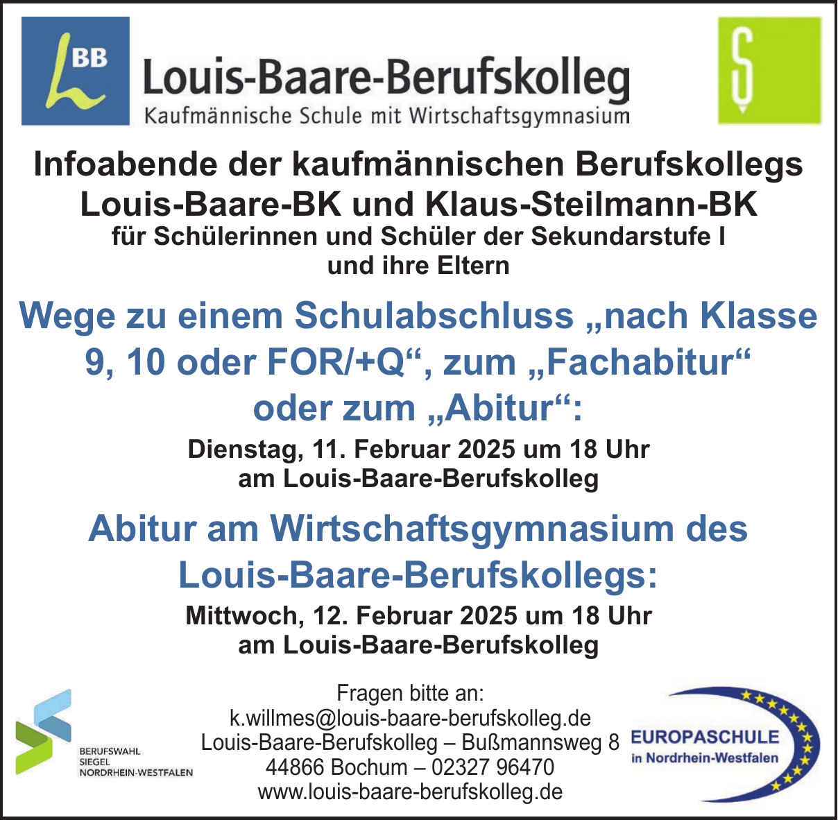 Louis-Baare-Berufskolleg | Schule & Hochschule in Bochum