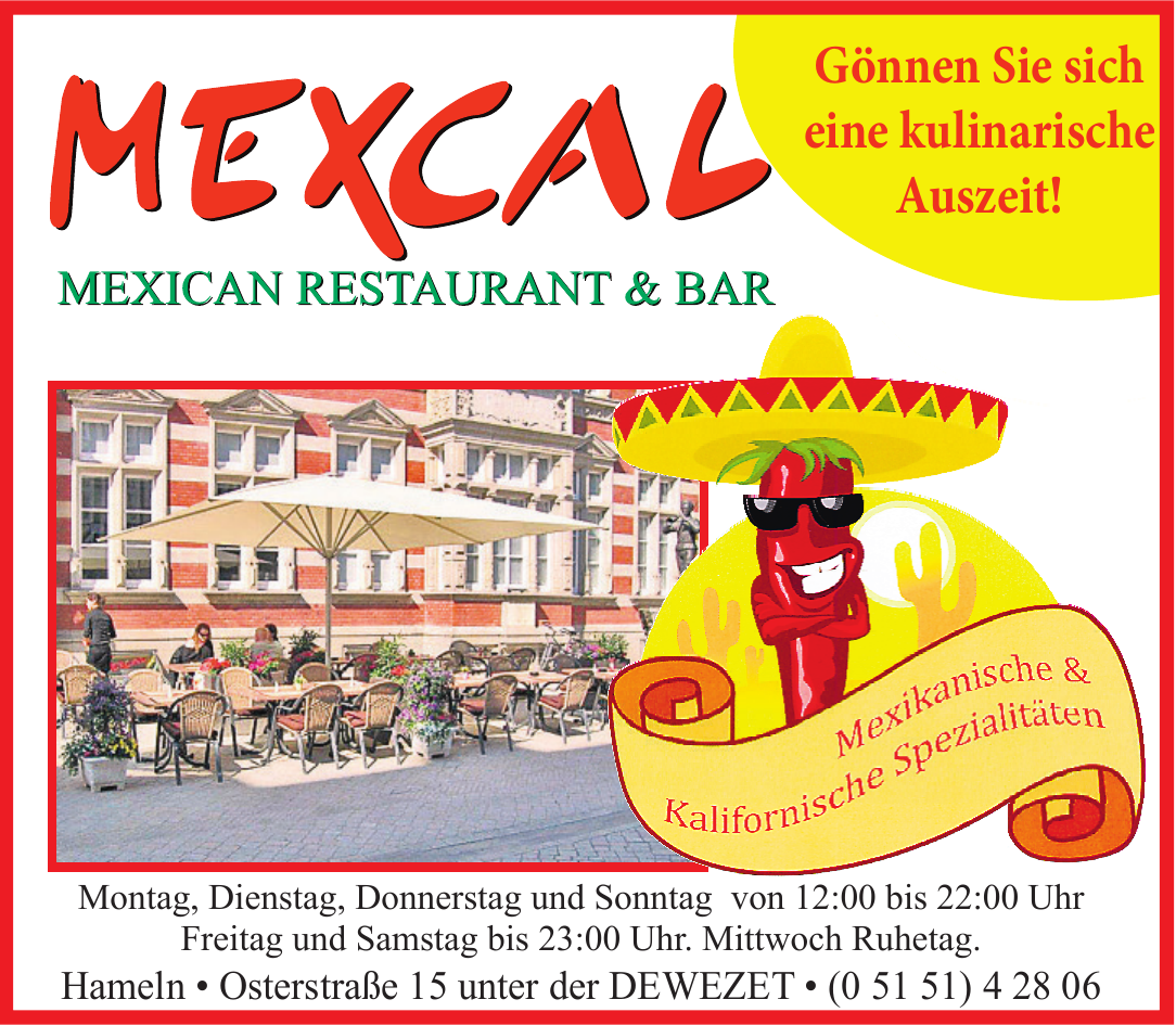 Mexcal | Restaurant in Hameln