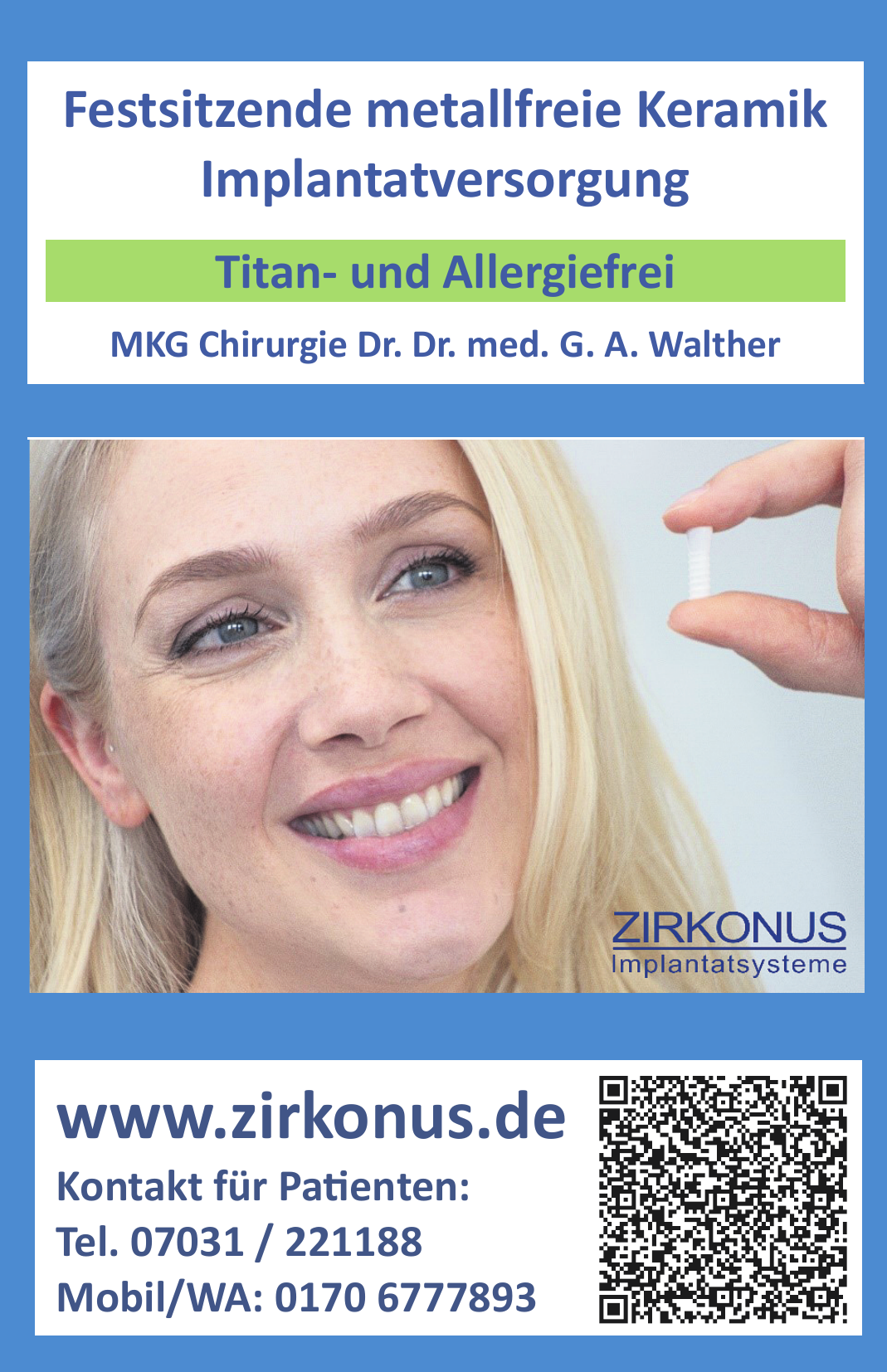 Zirkonus Implantatsysteme | Medizinische Klinik in Denkendorf