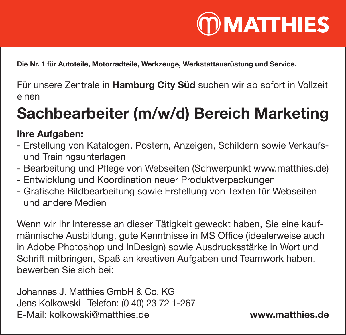 Matthies Autoteile | Auto Reparatur & Service in Hamburg