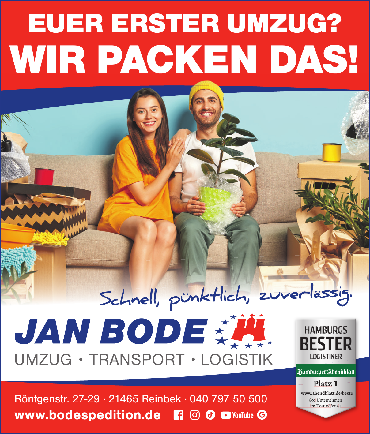 Spedition "Jan Bode" | Logistik in Reinbek