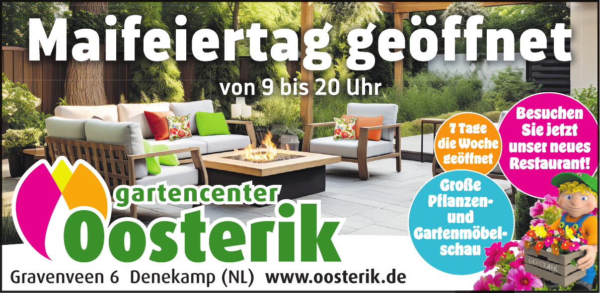 Gartencenter Oosterik | Gartencenter in Denekamp