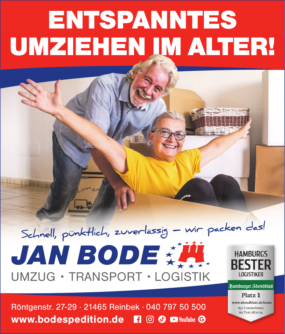 Spedition "Jan Bode" | Logistik in Reinbek