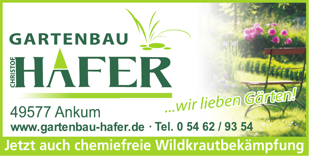 Gartenbau Christof Hafer | Landschaftsgärtnerei in Ankum