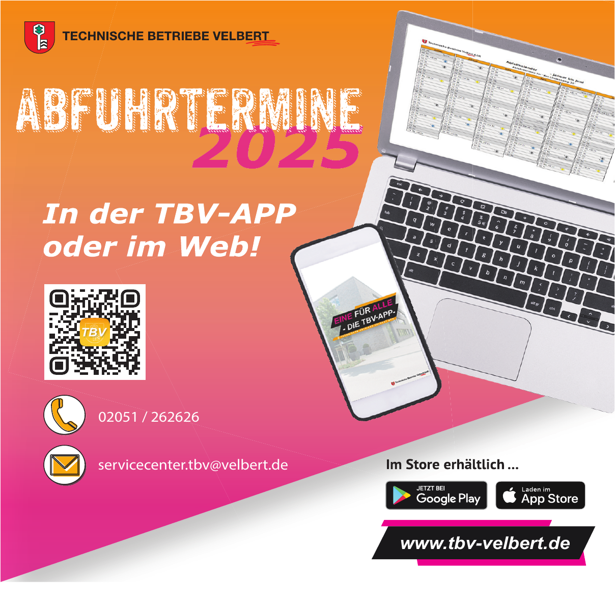 Technische Betriebe Velbert AöR | Öffentlicher Dienst in Velbert