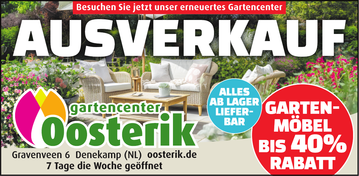 Gartencenter Oosterik | Gartencenter in Denekamp